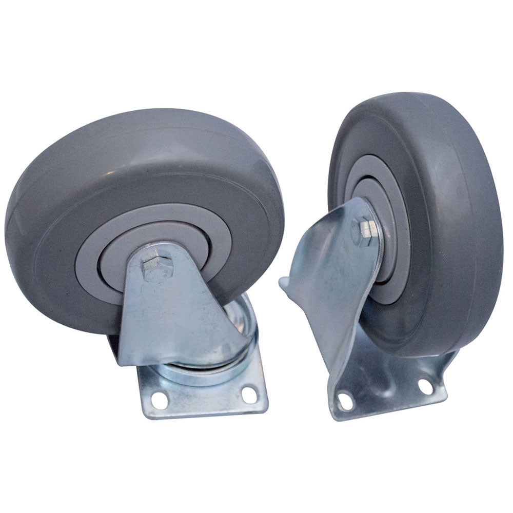 7" Fixed Caster Wheel Set - Premium Housekeeping Cart – Creative ...